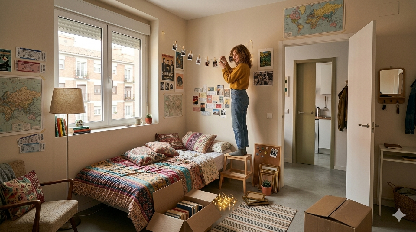 Cómo decorar tu habitación en un piso compartido: 15 ideas originales y ...